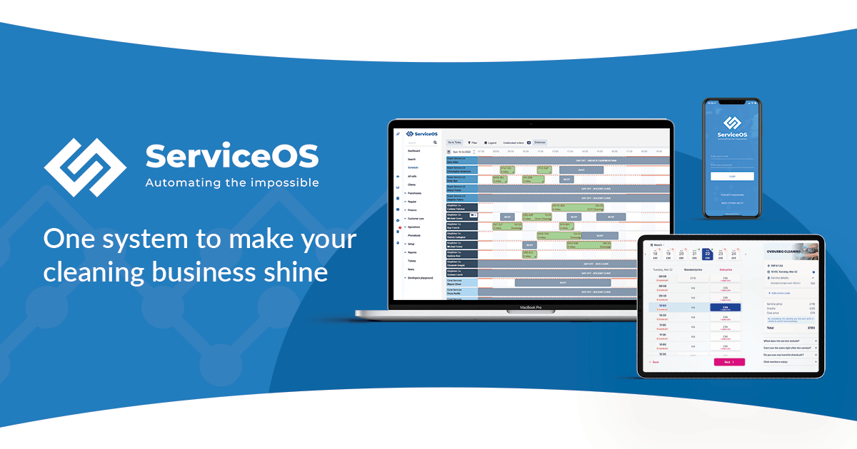 Landing page - ServiceOS is a revolutionary software system that helps ...