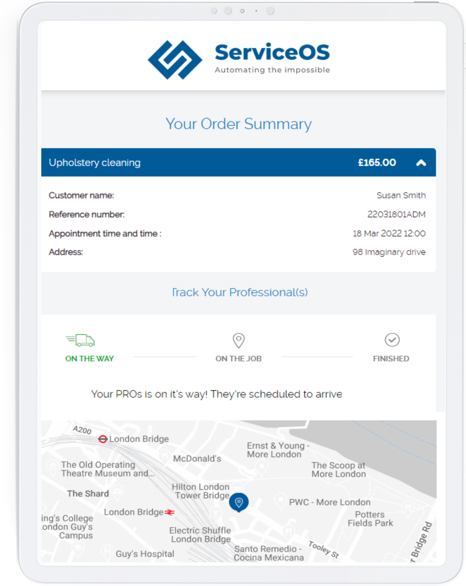 Landing page - ServiceOS is a revolutionary software system that helps your cleaning business ...